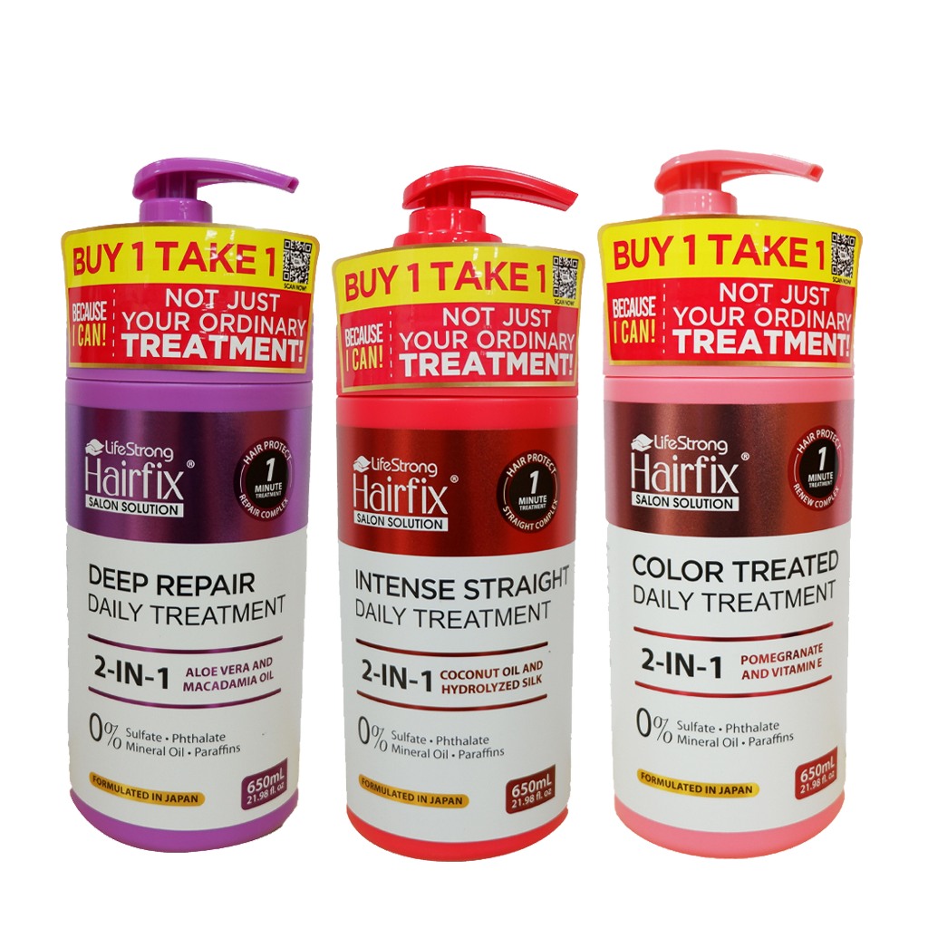 BUY1 TAKE 1 Hairfix Salon Solution Hair Treatment 650ml | Shopee ...