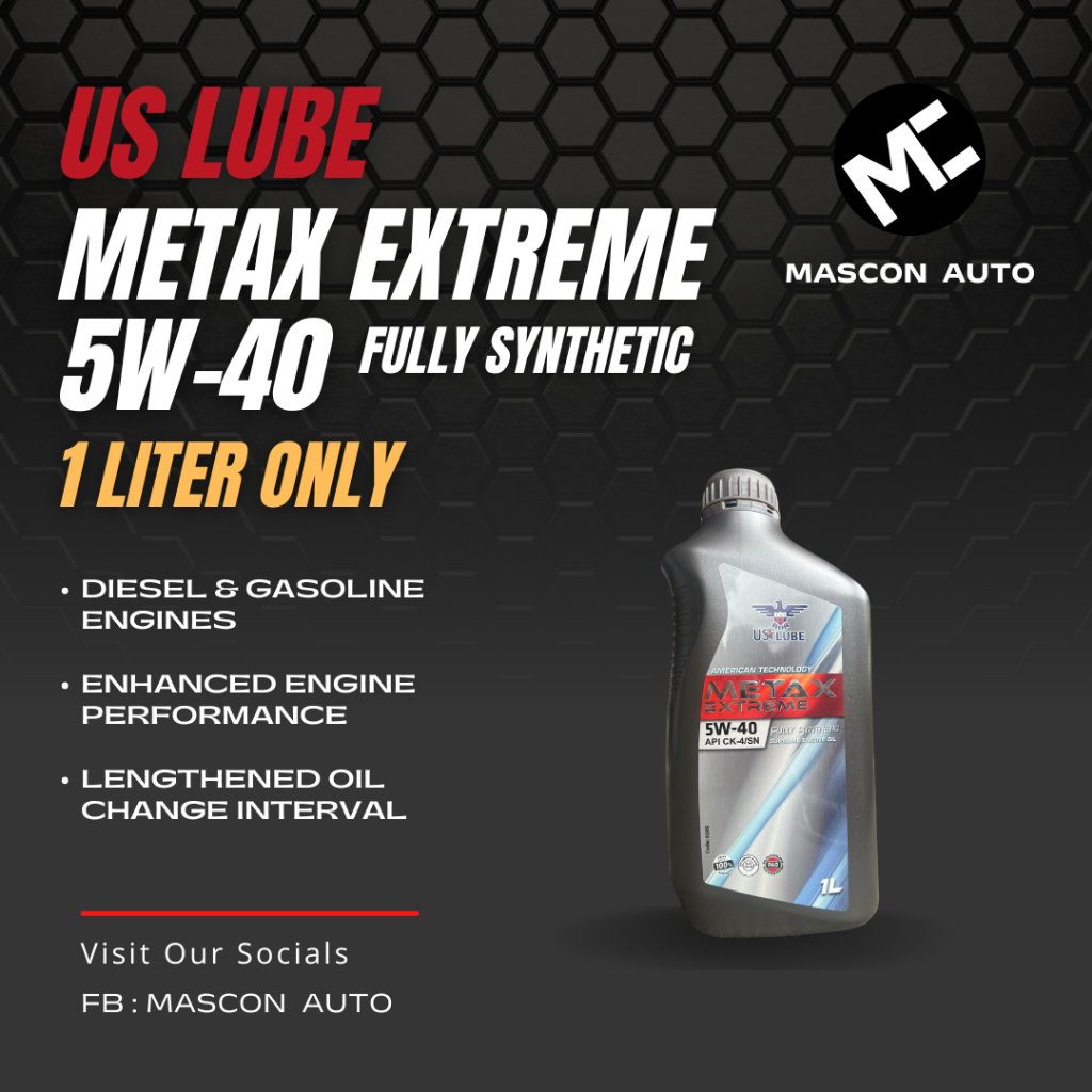 US LUBE METAX EXTREME 5W-40 API CK - 4/SN 1L FULLY SYNTHETIC Supreme ...