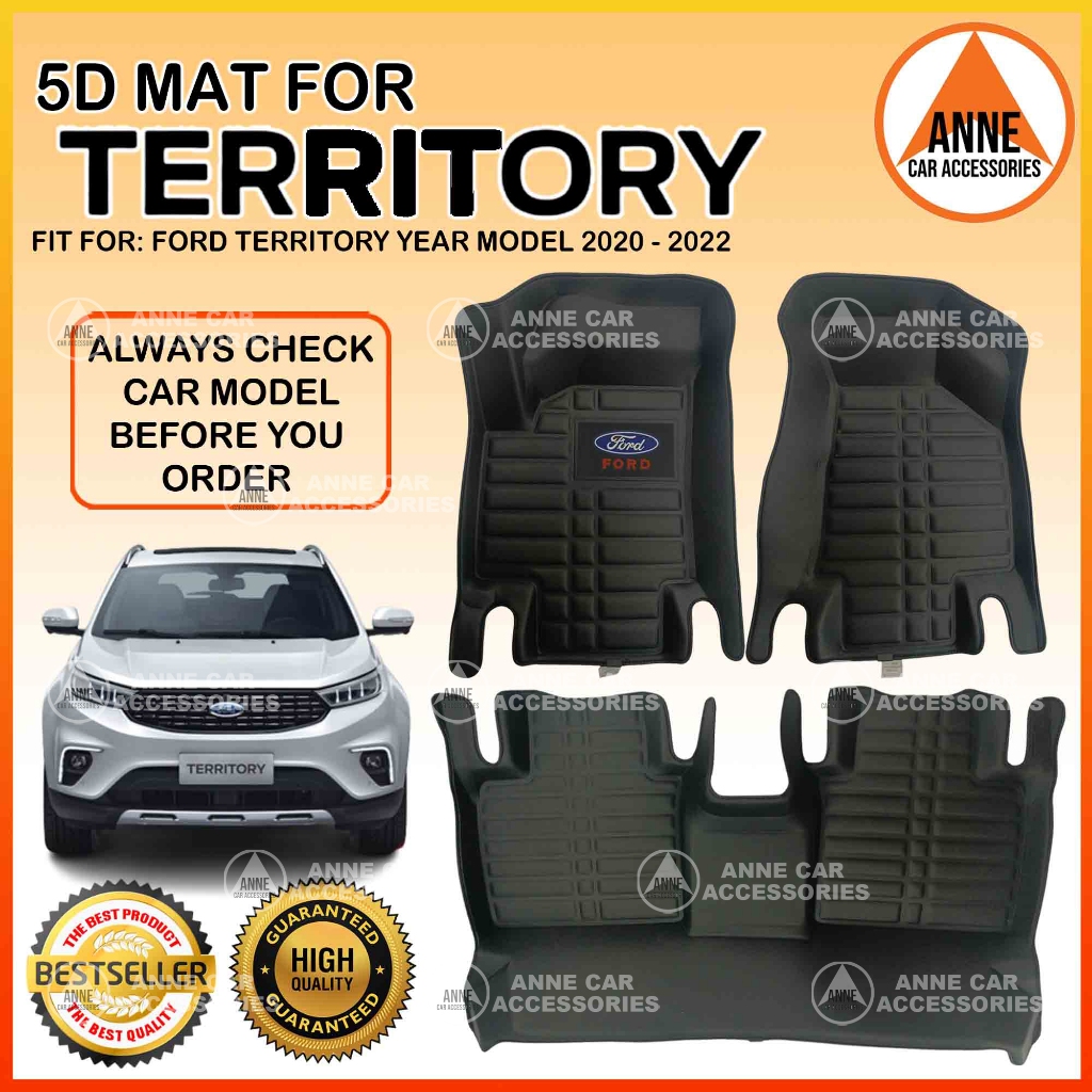 5D Synthetic Leather / Double Layer Deep Dish Matting Ford Territory ...