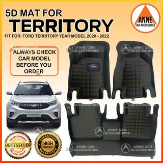 5D Synthetic Leather / Double Layer Deep Dish Matting Ford Territory ...
