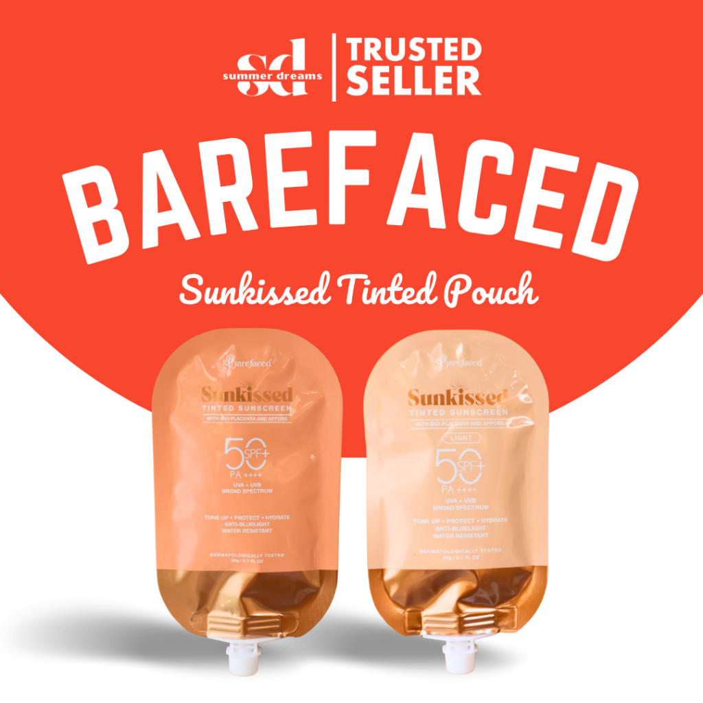 BAREFACED Sunkissed Tinted Sunscreen in Pouch 20g | Shopee Philippines