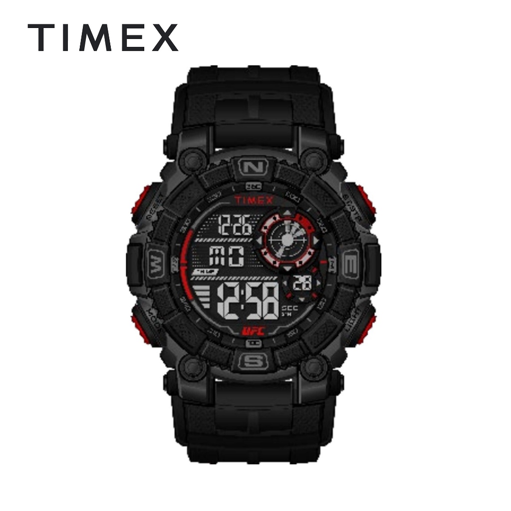 Timex Ufc Redemption Black Resin Digital Watch For Men TW5M53700 ...
