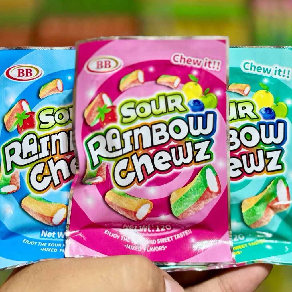 Sour Rainbow Chewz 30Pcs | Paninda | Wholesale | Loot Bags | Shopee ...