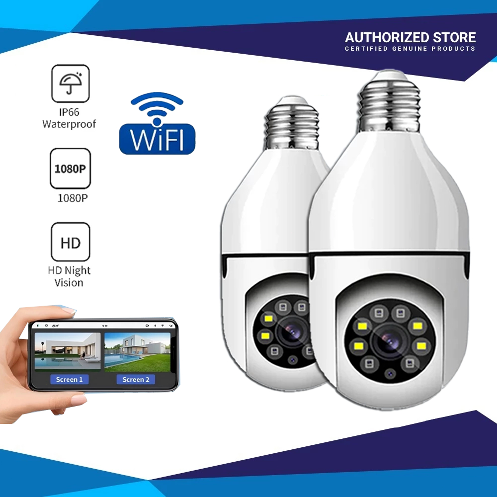 CCTV Camera Wifi Connect To Cellphone With Voice 360°1080P Wireless ...