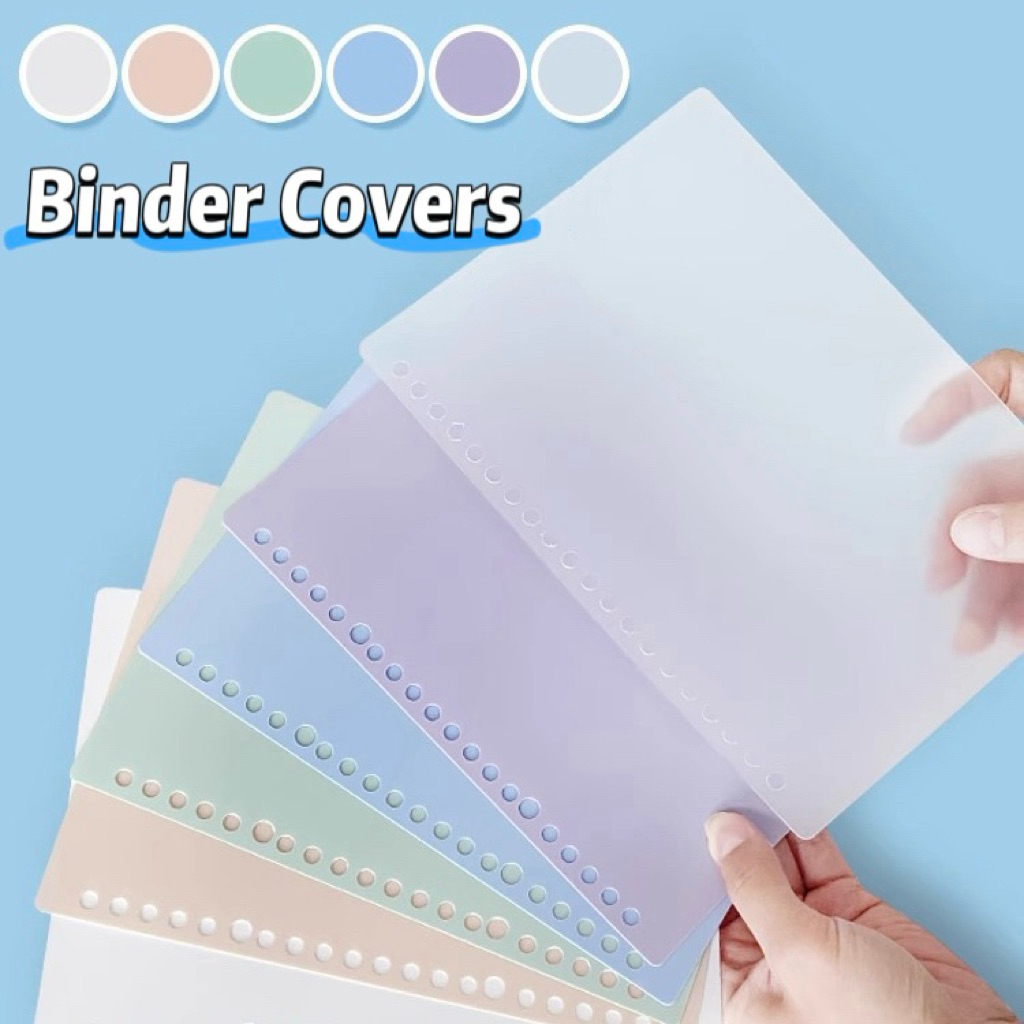 PrinDex A5 pastel loose leaf cover Morandi notebook covers water-proof DIY Ring binder Binding ...