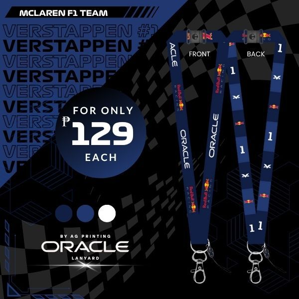 Redbull Oracle Max Verstappen Formula One F1 Lanyard Inspired Sling ...