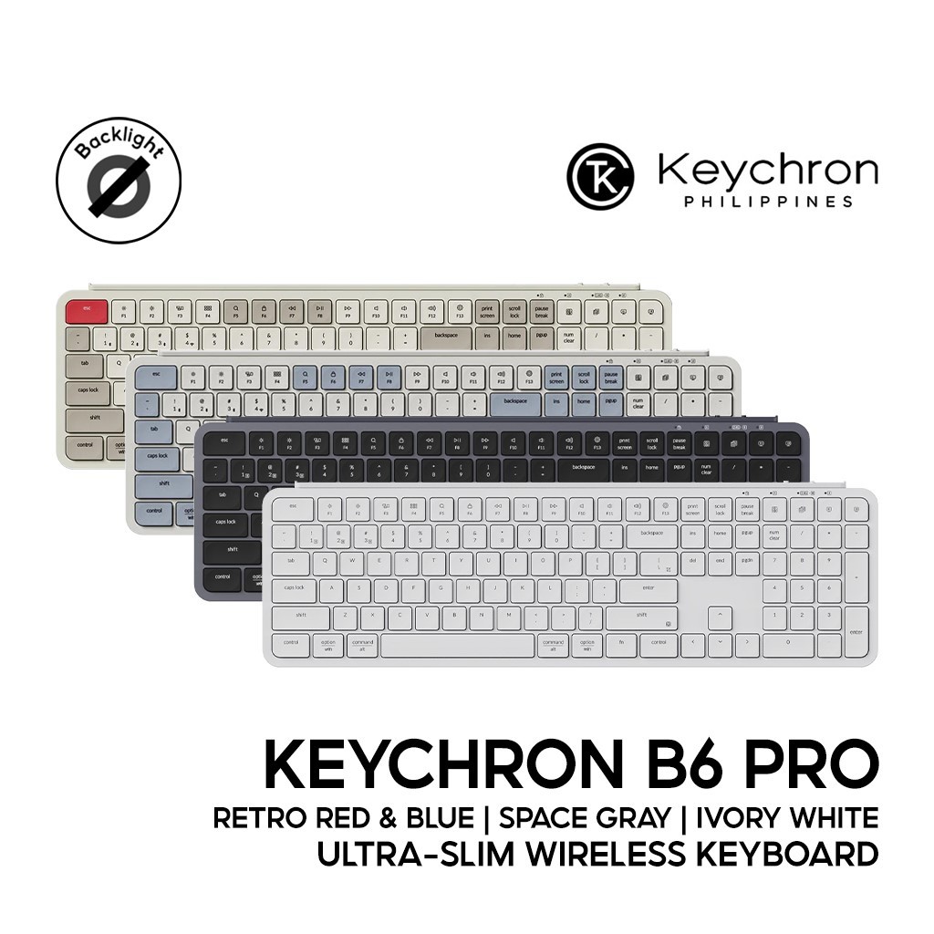 Keychron B6 Pro Ultra-Slim Wireless Keyboard, Full layout | Shopee ...