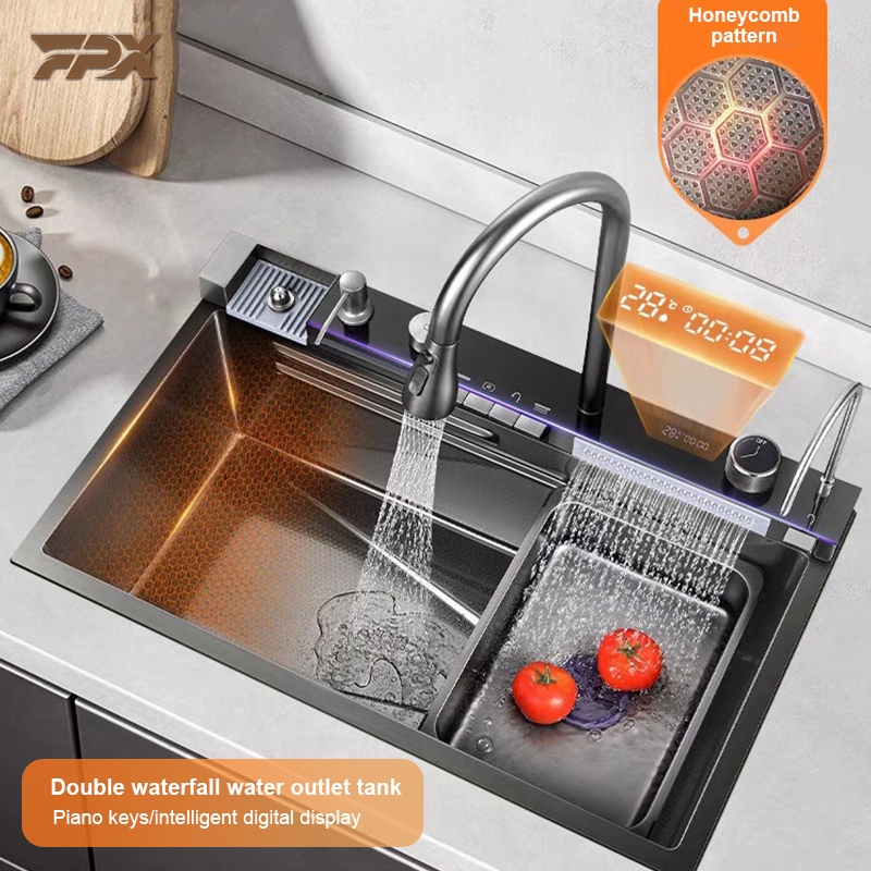 FPX Smart Modern Sink Set Big Single Sink with 2 way faucet lababo ...