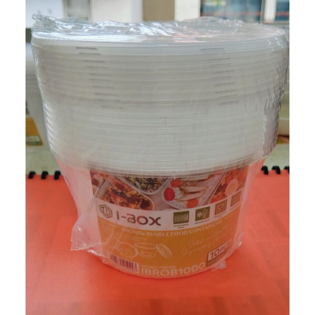 ibox microwavable round container 1000ml | Shopee Philippines