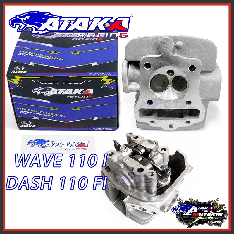 ATAKA Racing Cylinder Head Assy WAVE 110 i DASH 110 FI STD | Shopee ...