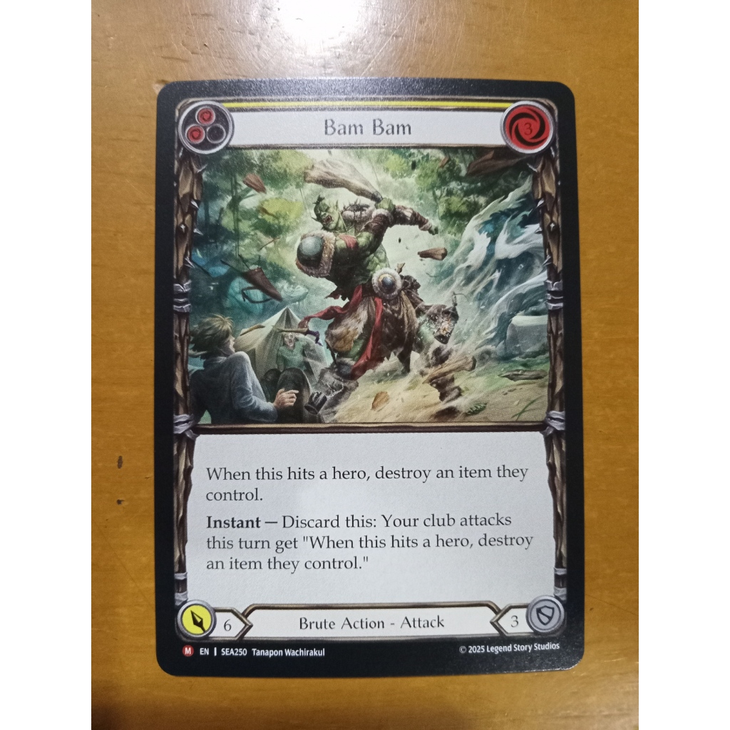 FAB Bam Bam Majestic High Seas SEA Flesh and Blood TCG English Brute ...