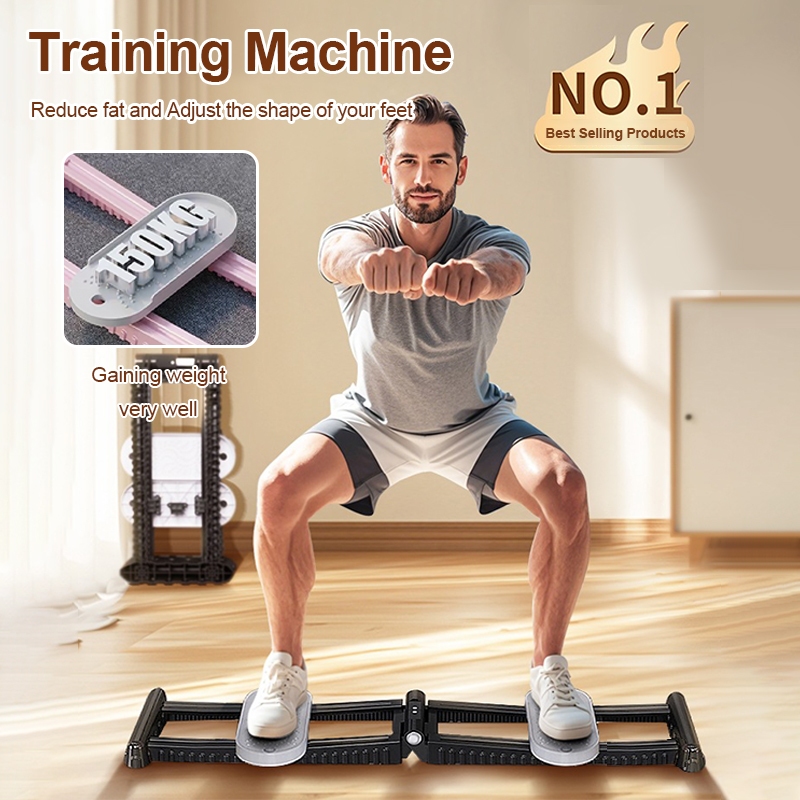 4 in 1 Ski Exercise Machine Pelvic Muscle Hip Trainer Foldable Indoor ...