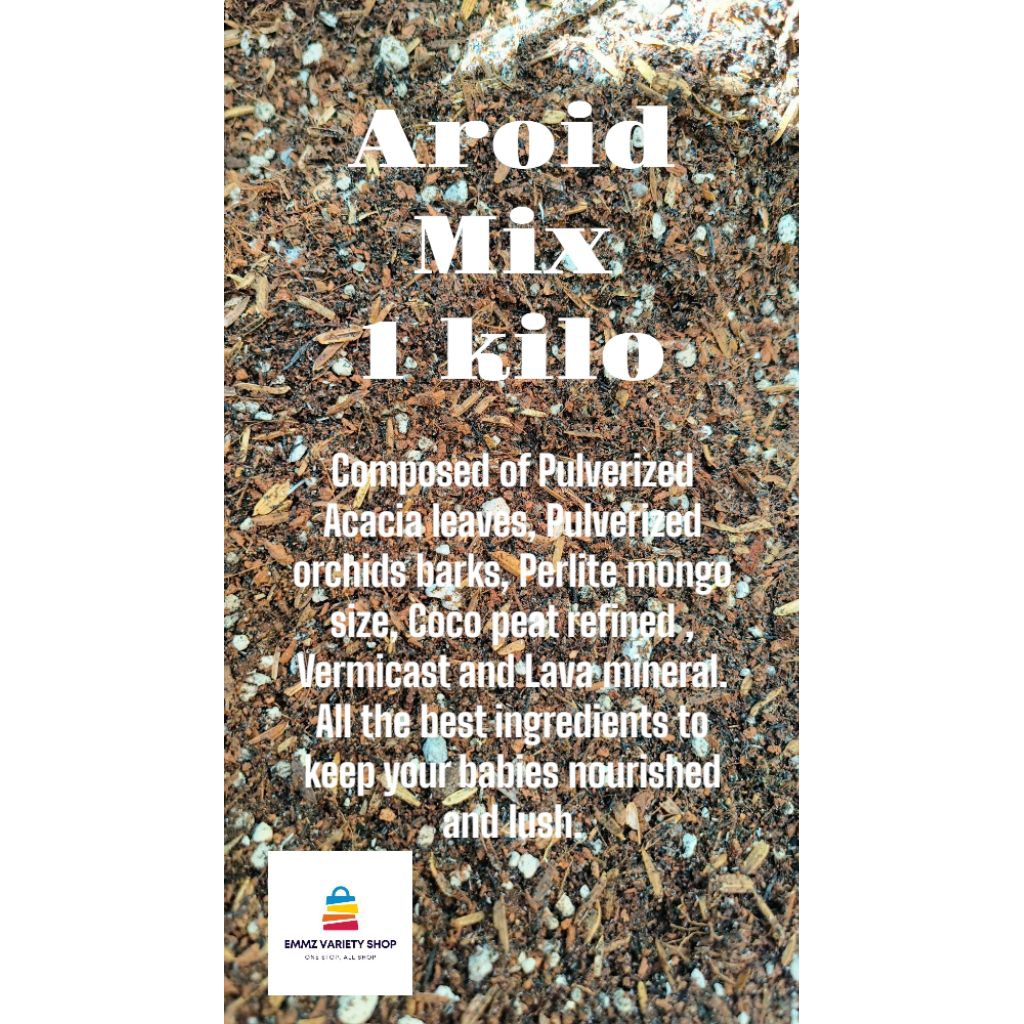 Aroid Mix with Organic Matter repacked in 1 kilo Fast Draining Perfect ...