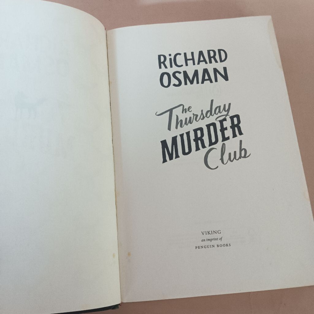 The Thursday Murder Club (Hardback, no dust jacket) by Richard Osman ...