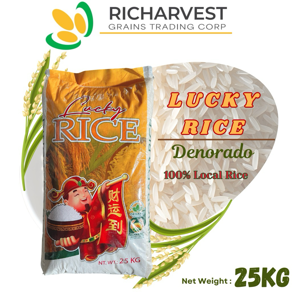 Richarvest’s Lucky Rice Denorado Whole Grain Rice 25kg | Shopee Philippines