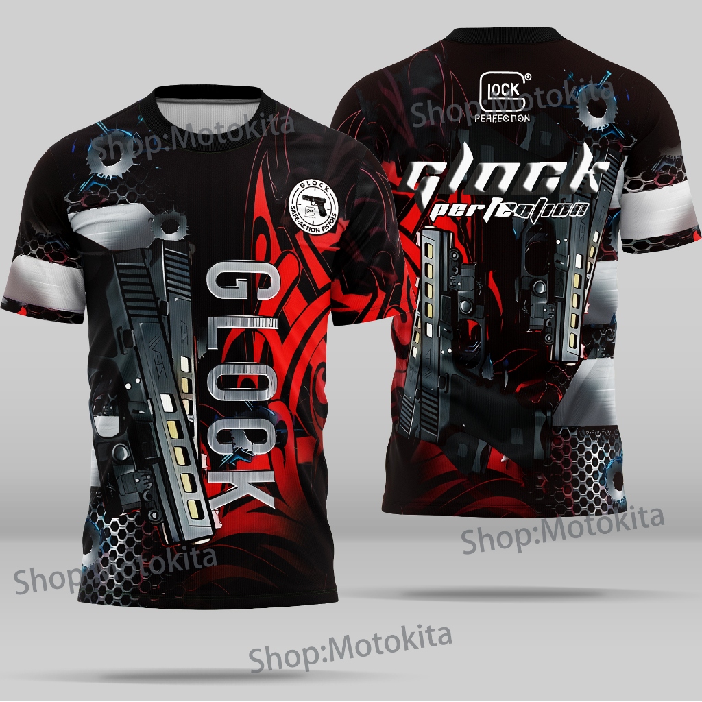 Glock T-Shirt for Men Printed Team Glock Jersey New Design Full ...
