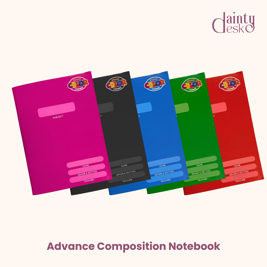 Advance Color Coding Composition and Writing Notebook | Shopee Philippines