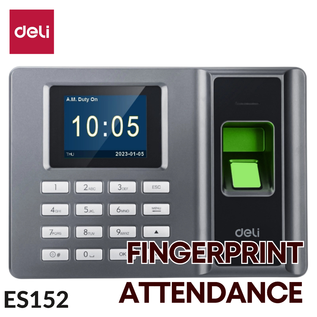 Deli Office PH - Fingerprint Attendance ES152 | Shopee Philippines