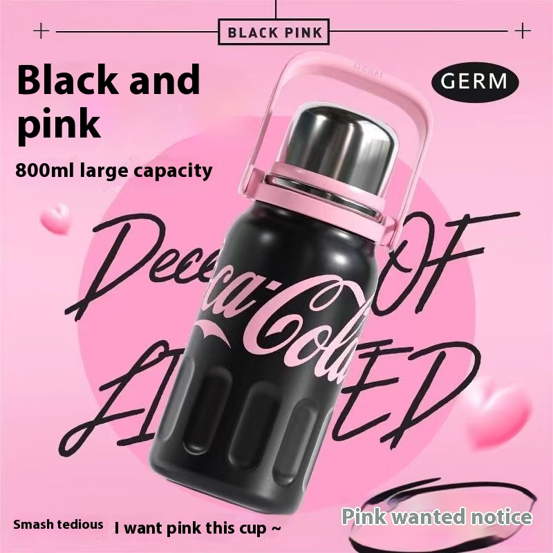 GERM X Coca-Cola B86 Thermos Cup Double Wall Hot & Cold 316 Grade Stainless Steel Tumbler 800ML ...