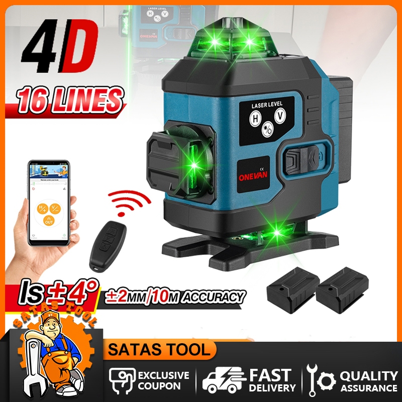 16 Lines 4D Laser Level Display Self-Leveling 360 Horizontal And ...