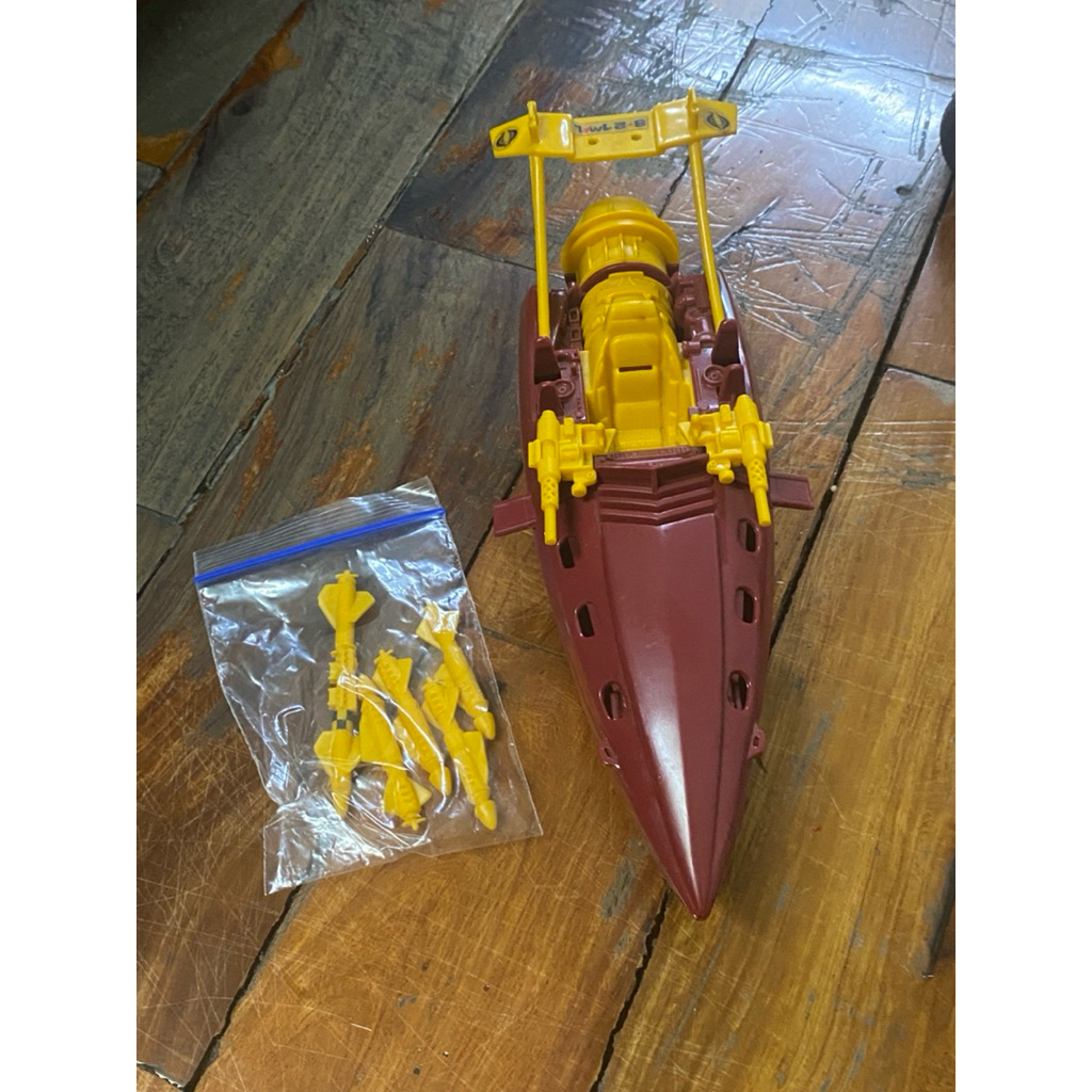 Hasbro G.I. Joe Cobra Piranha Vehicle Loose Incomplete 1990 GI Joe ...