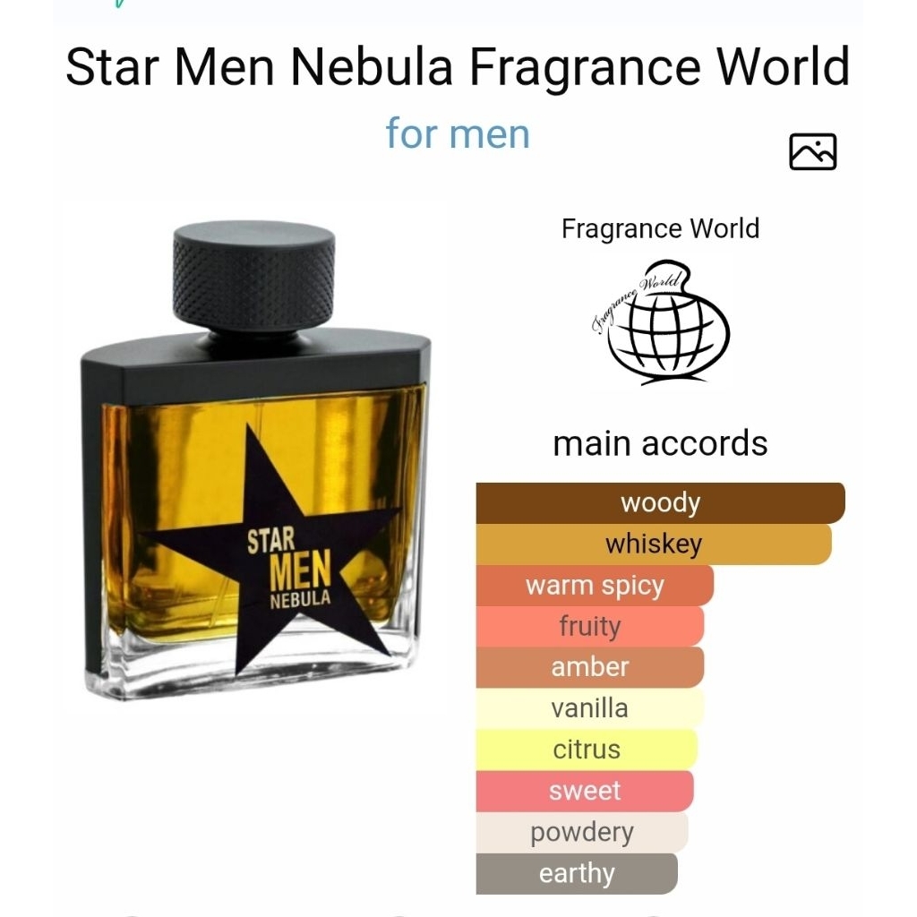 STAR MEN NEBULA FRAG RANCE WORLD-- PURE MALT ALTERNATIVE | Shopee ...