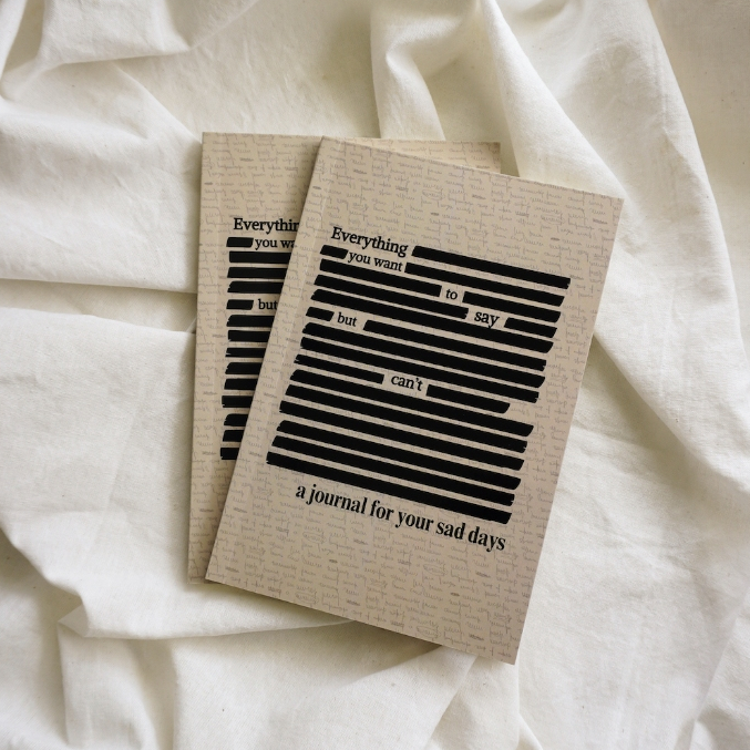Everything You Want To Say But Can't - A Sad Journal by JSD | Shopee ...
