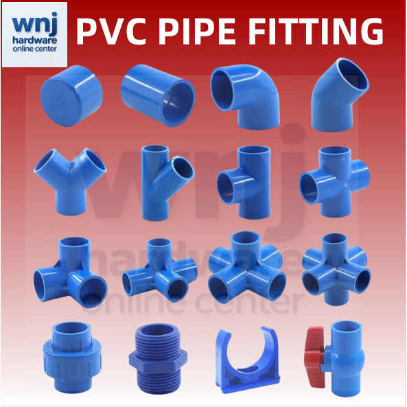 （Fastdeliver&COD）PVC Blue Fittings Coupling/Elbow/Plug/Tee/Adaptor/Male ...