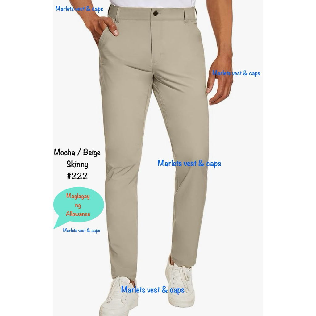 St.Anthony Men’s pants skinny, semi slim slacks for Men #222 BATTLE ...