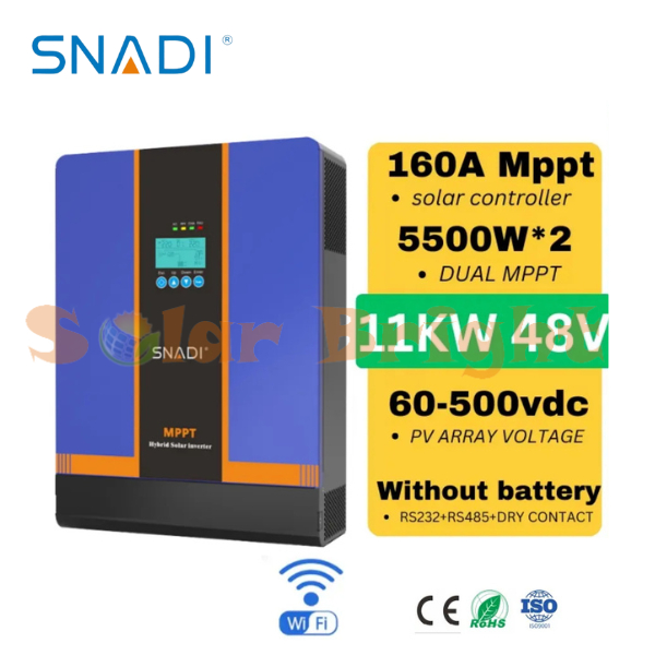 SNADI Hybrid Offgrid Pure Sine Inverter 48V 11kW Wall Mounted all ...