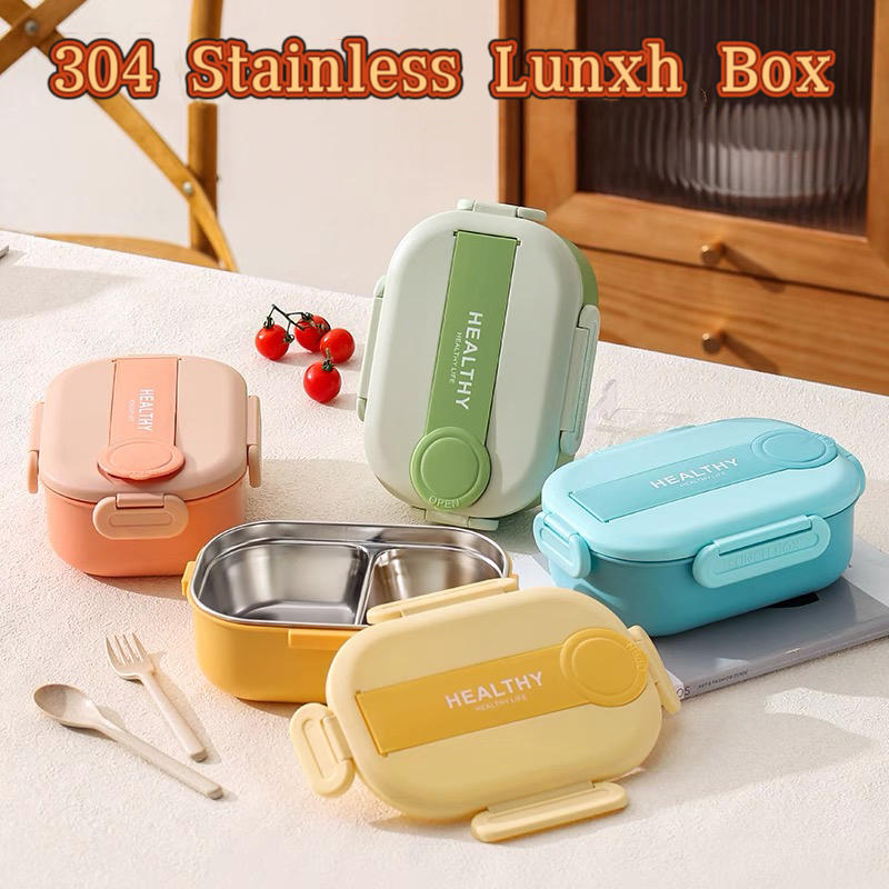 ZH591 Student Bento Box 900ML Large Capacity 304 Stainless Officer ...