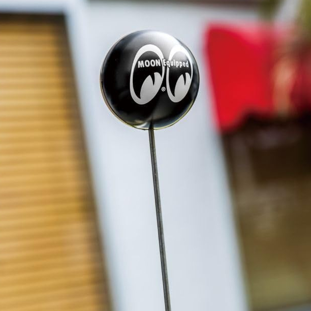 Mooneyes Equipped Antenna Ball Black, MOON Equipped Antenna Topper ...