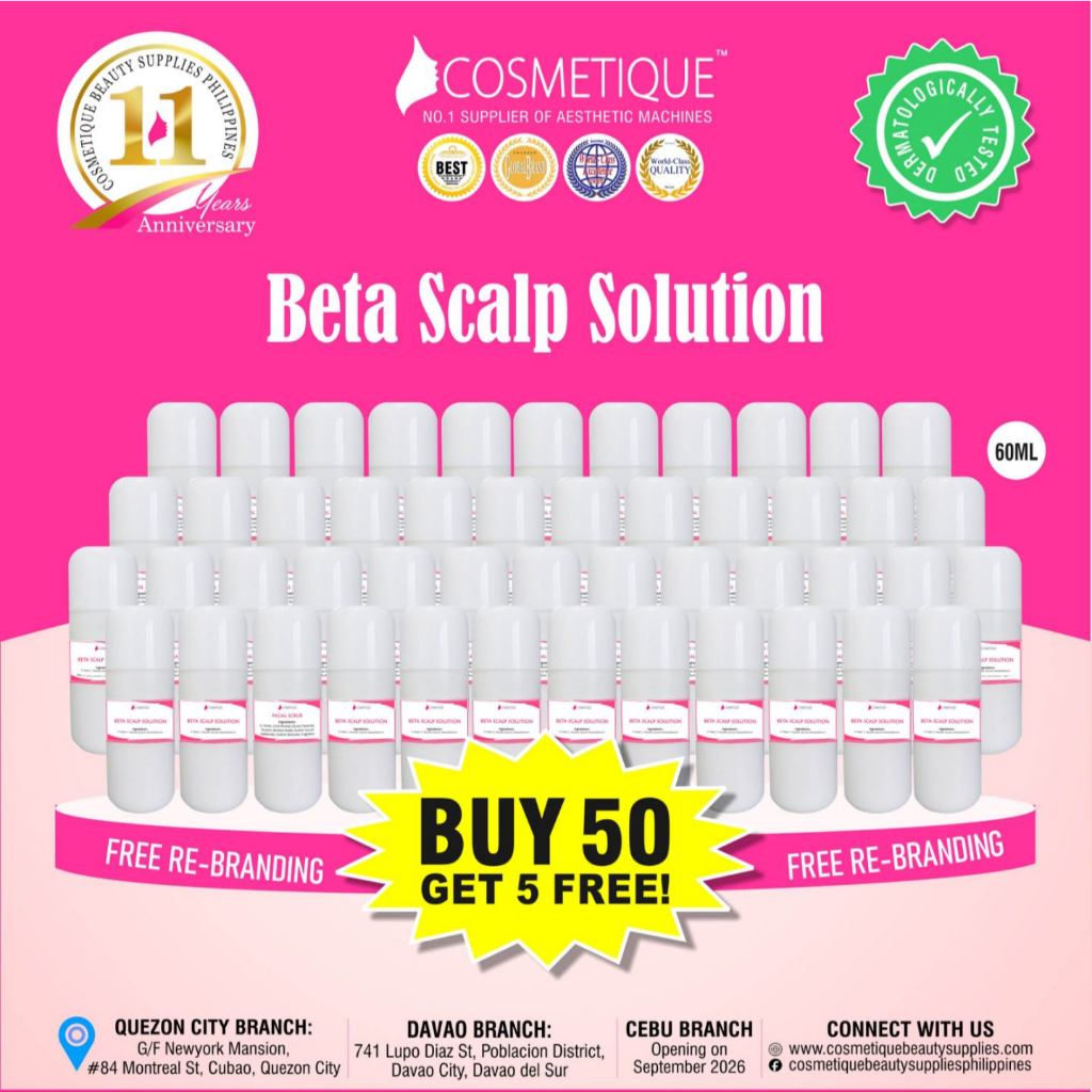 Beta Scalp Solution BUY 50 GET 5 FREE 60ML | Shopee Philippines