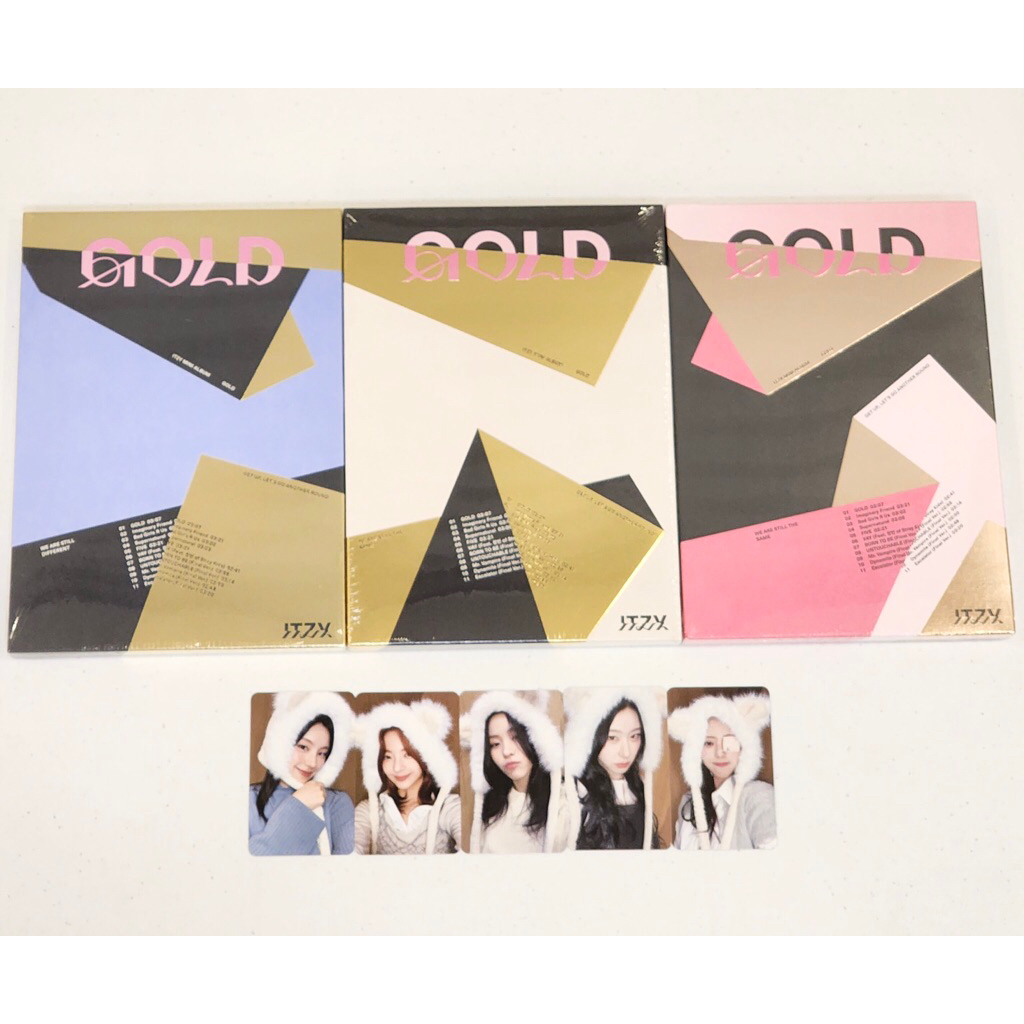 [MEGA SALE!][ONHAND] ITZY GOLD Sealed Albums (with Makestar Meet & Call ...