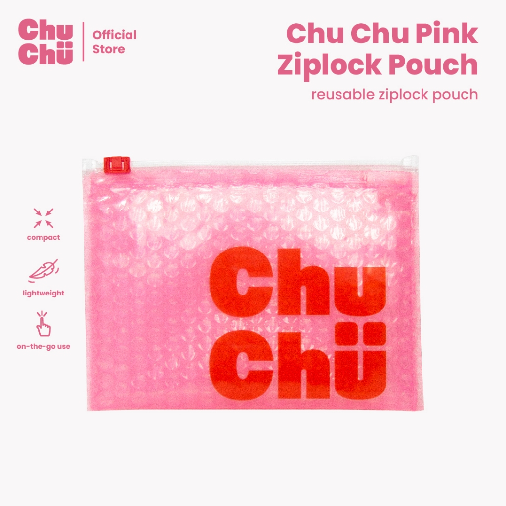 Chu Chu Beauty Pink Ziplock Pouch | Shopee Philippines