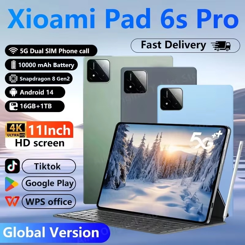 Xioami Pad 6S Pro Tablet Snapdragon 8 Gen2 Tablets PC Android 14 10000 mAh 16GB+1TB | Shopee ...