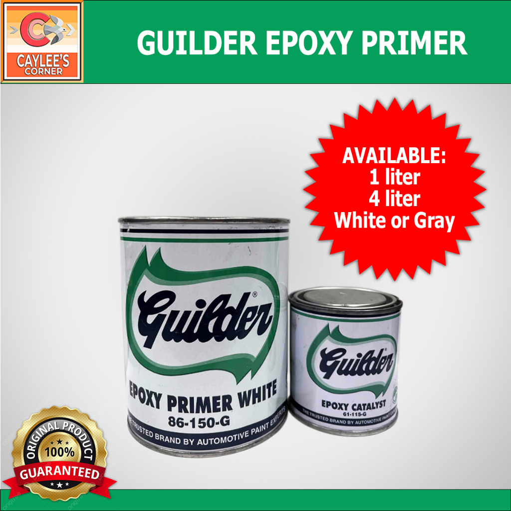 GUILDER Epoxy Primer Set with Catalyst - 1 liter and 4 liters | Shopee Philippines