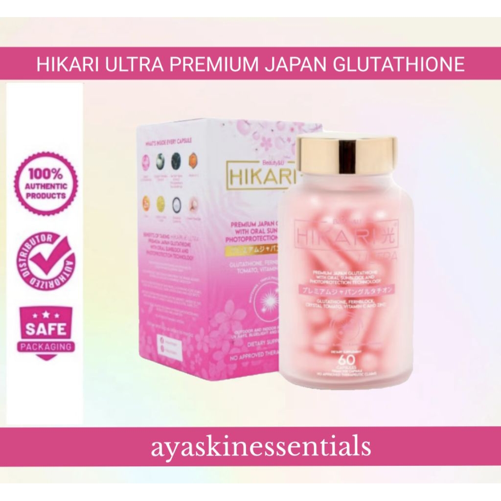 ORIGINAL HIKARI ULTRA PREMIUM JAPAN GLUTATHIONE ORAL SUNBLOCK LUMI ...