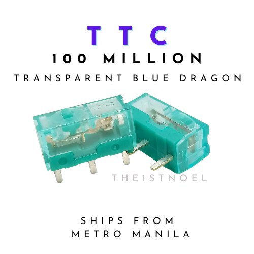 TTC TRANSPARENT BLUE DRAGON 100M MOUSE SWITCH | Shopee Philippines