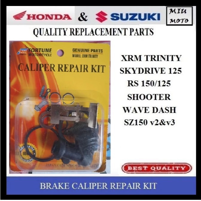 XRM TRINITY SKYDRIVE 125 CARB FI SHOOTER DASH 110 BRAKE CALIPER REPAIR ...