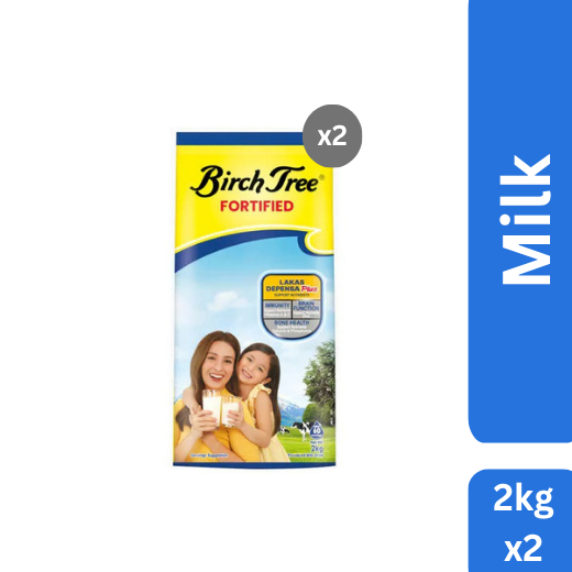 Birch Tree Fortified Powdered Milk 2kg Bundle of 2 | Shopee Philippines