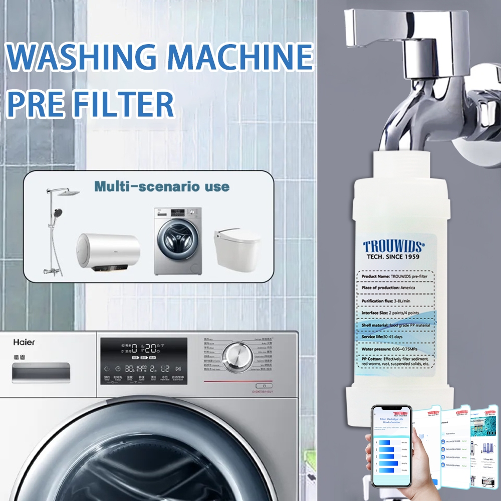 TROUWIDS Pre-Filter Water Filter PP Cotton Filter Purifier Removal ...