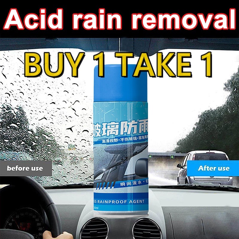 【BUY 1 TAKE 1】Anti Rain spray Acid rain remover Car glass cleaner ...