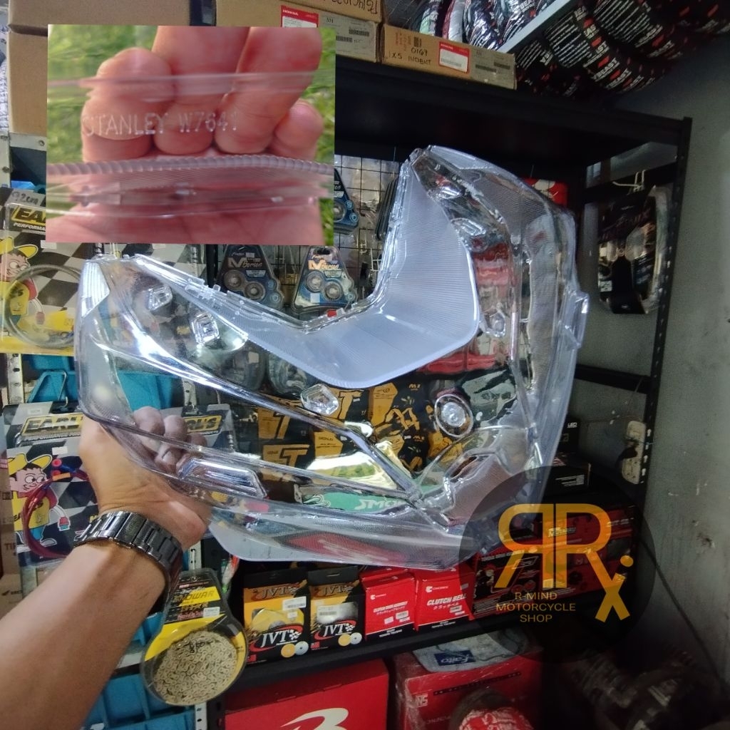HEADLIGHT LENS ORIGINAL STANLEY CLICK 125 V2-V3-V4 - CLICK 150 V2 ...