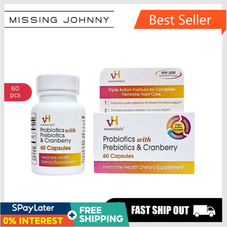 SEALED Original vH Essentials Probiotics Prebiotics Cranberry Capsule ...