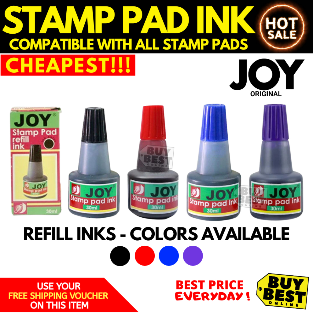 MegaDiscount] Joy Stamp Pad Ink - All colors available | Shopee Philippines