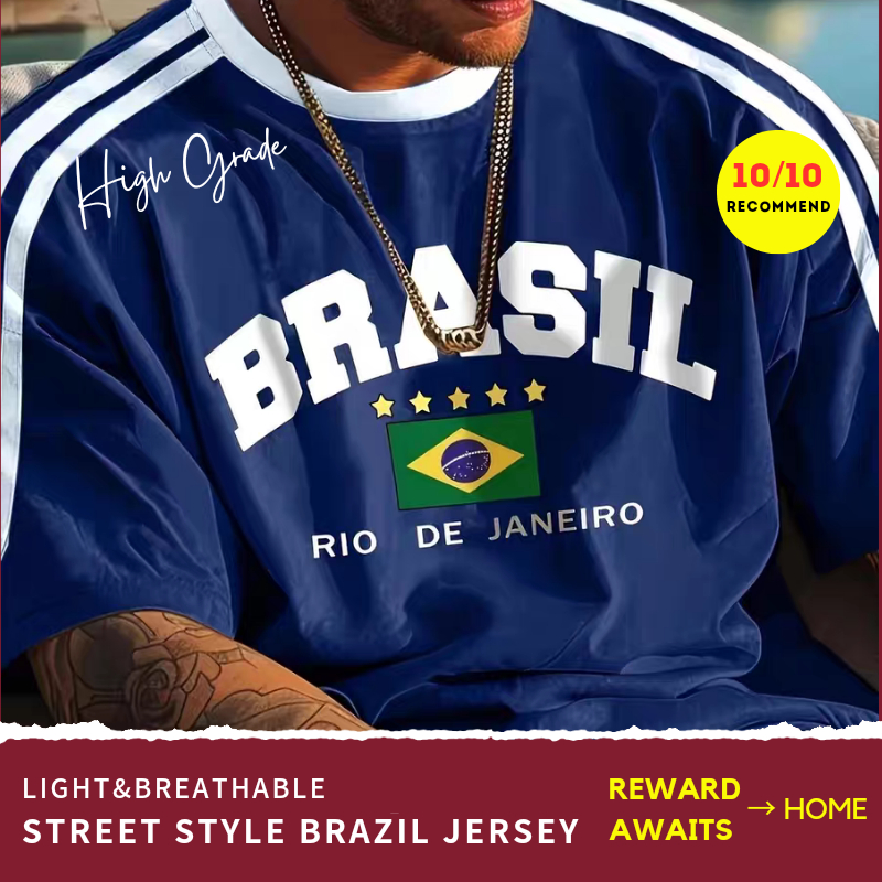 【HG】Brazil Football Jersey 2025 - Lightweight Breathable Street Style ...