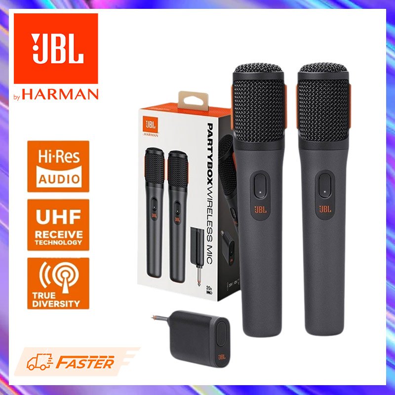 JBL PartyBox Wireless Mic Wireless Microphone Set Party box,Handheld ...