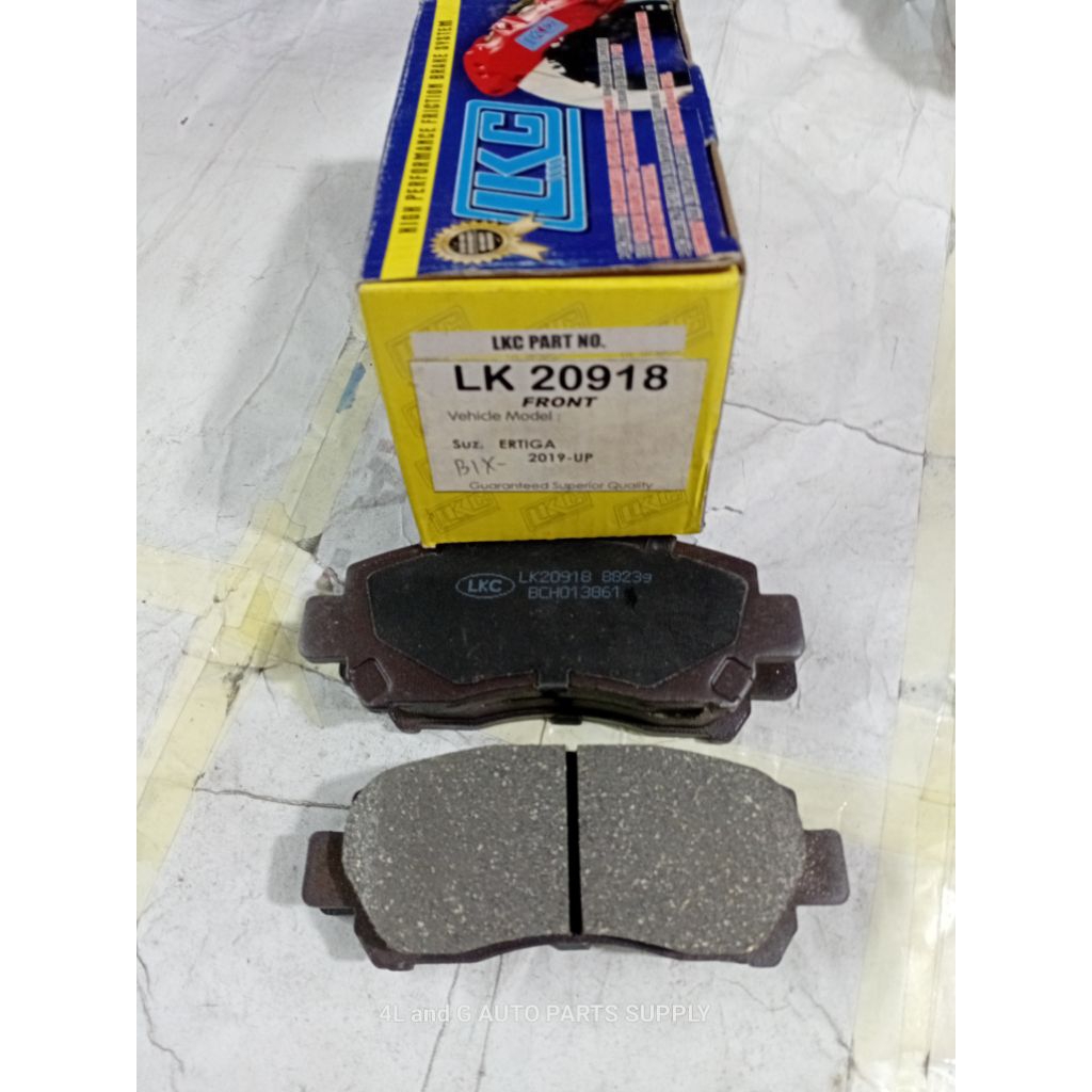 LKC LK 20918 FRONT DISC BRAKE PADS SET FOR SUZUKI ERTIGA 2019 - UP ...