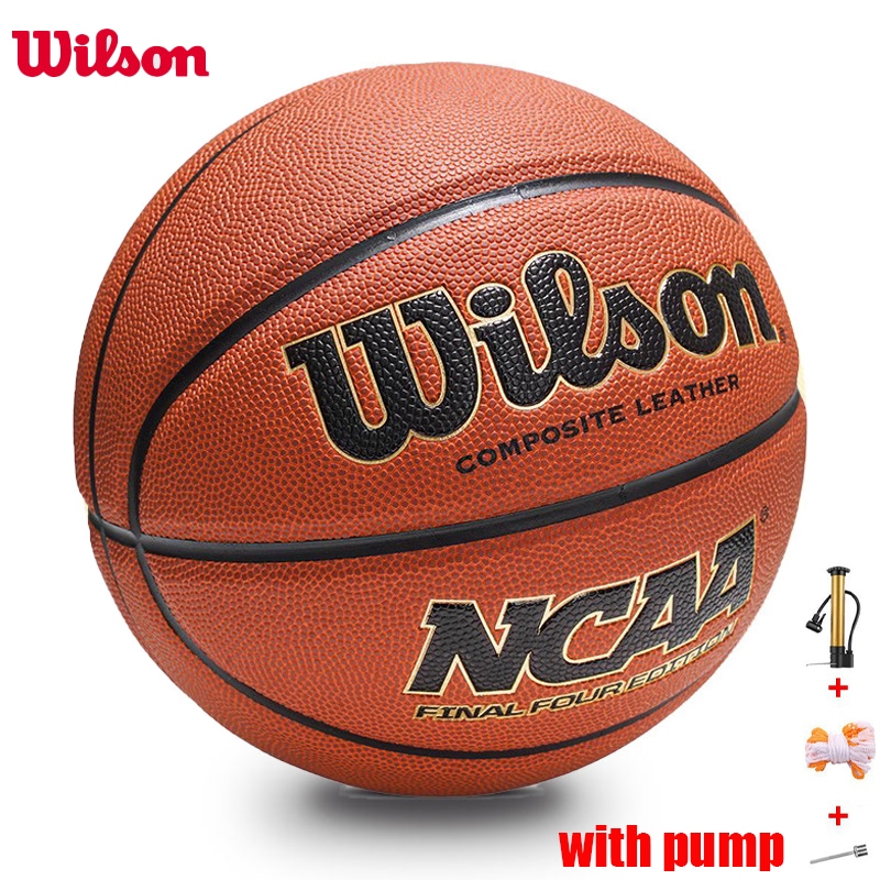 Wilson NCAA Basketball Ball Leagues Match Ball FIBA Approved Premium ...